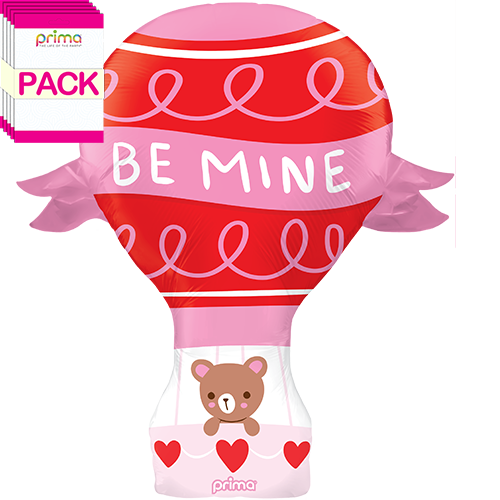 40" Be Mine Hot Air Balloon Shape (Pack of 5) - Prima | ABC UK